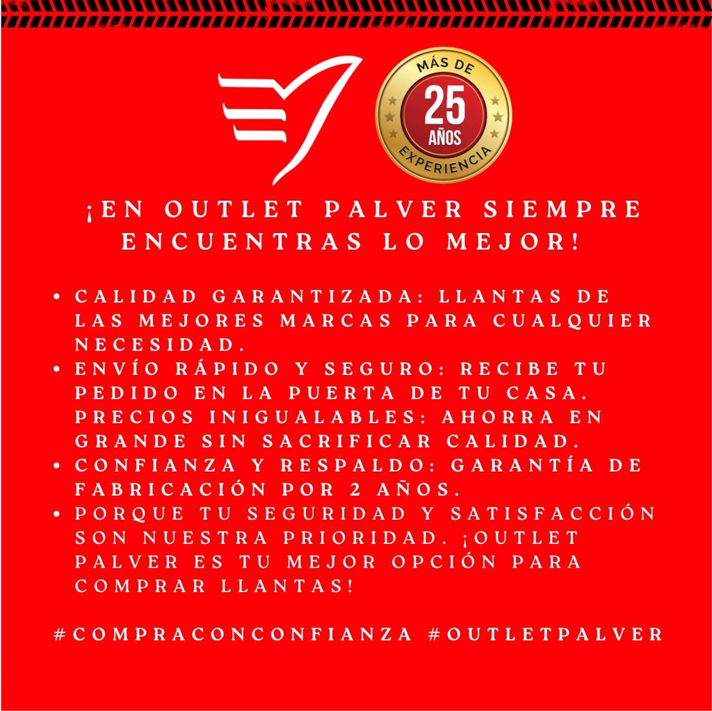 Llanta 25X8-12-6C FORERUNNER ATLAS (TL) ATV | OUTLET PALVER